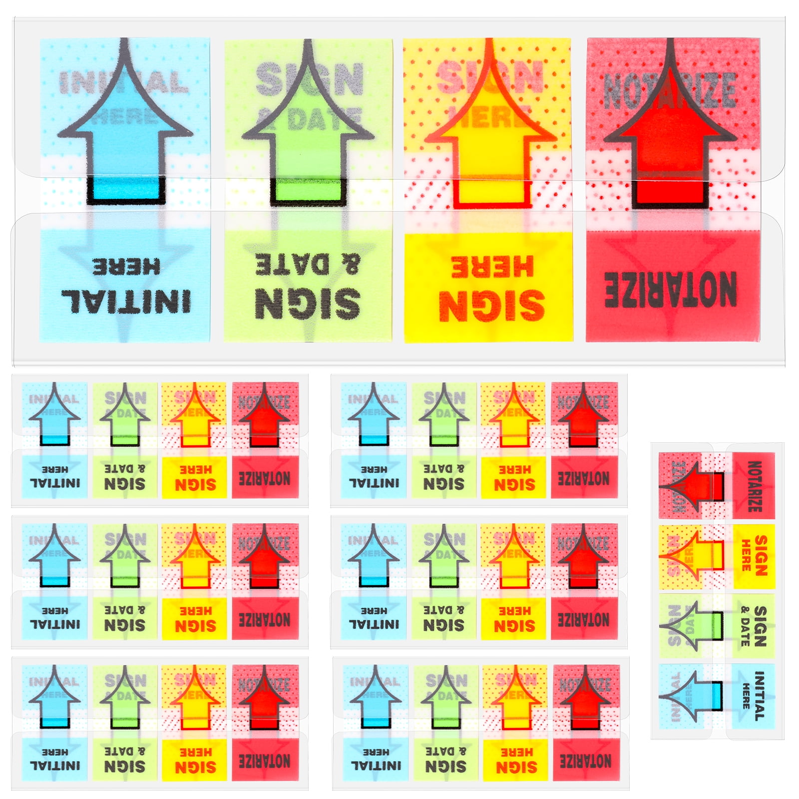 800Pcs Sign Here Stickers Plastic Sign Here Tabs Fast Positioning Arrow ...