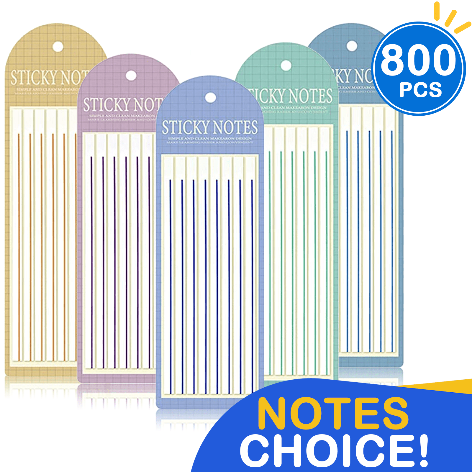 CrBoelves Transparent Sticky Book Tabs, 800Pcs Highlighter Strips for ...