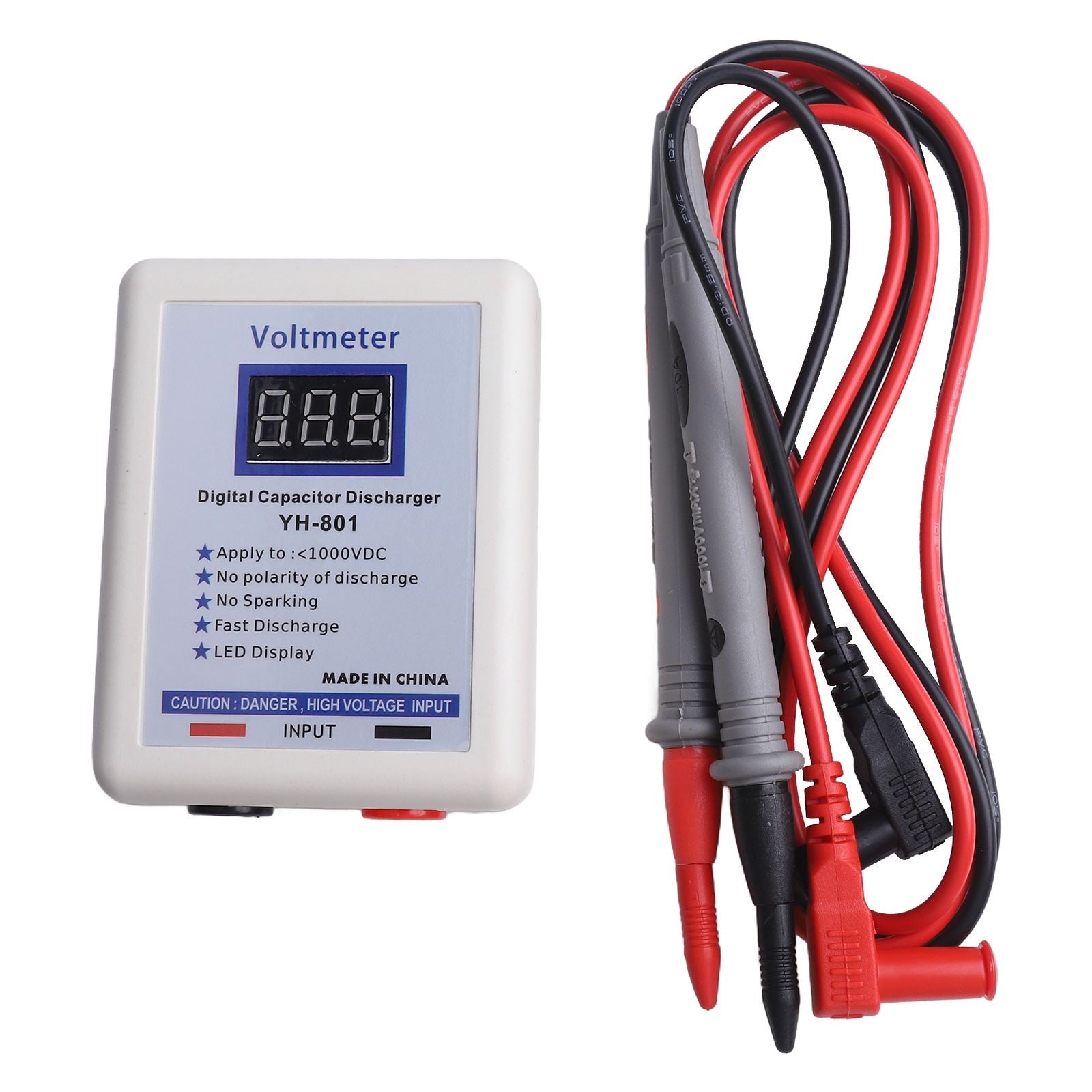 800V Capacitor Discharge Pen Digital Capacitor Discharge Meter Fast ...