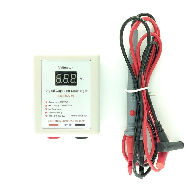 800V Digital Capacitor Fast Discharger High Voltage Discharge Tool - Walmart.com