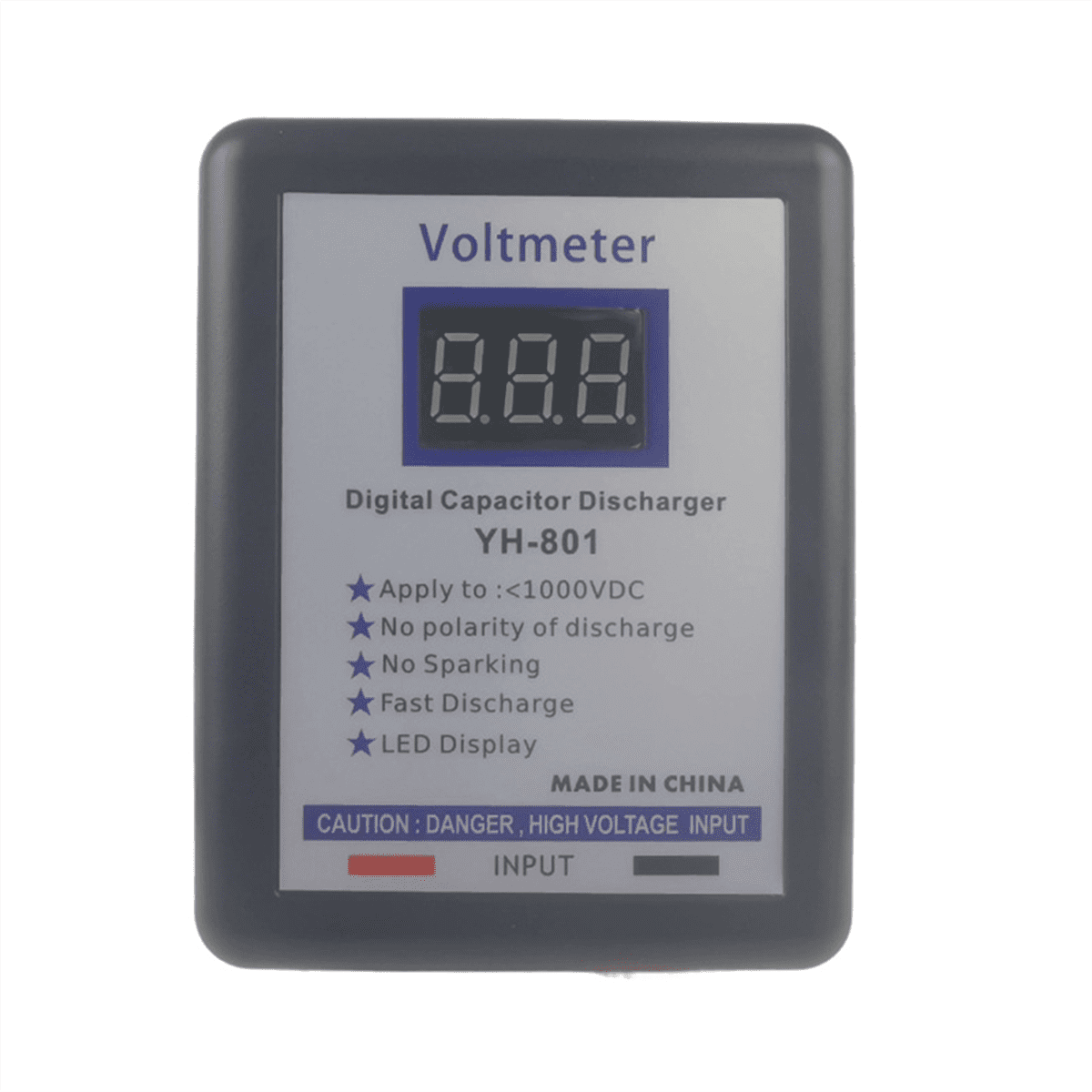 800V Digital Capacitor Voltage Tester Fast Discharger High Volt ...