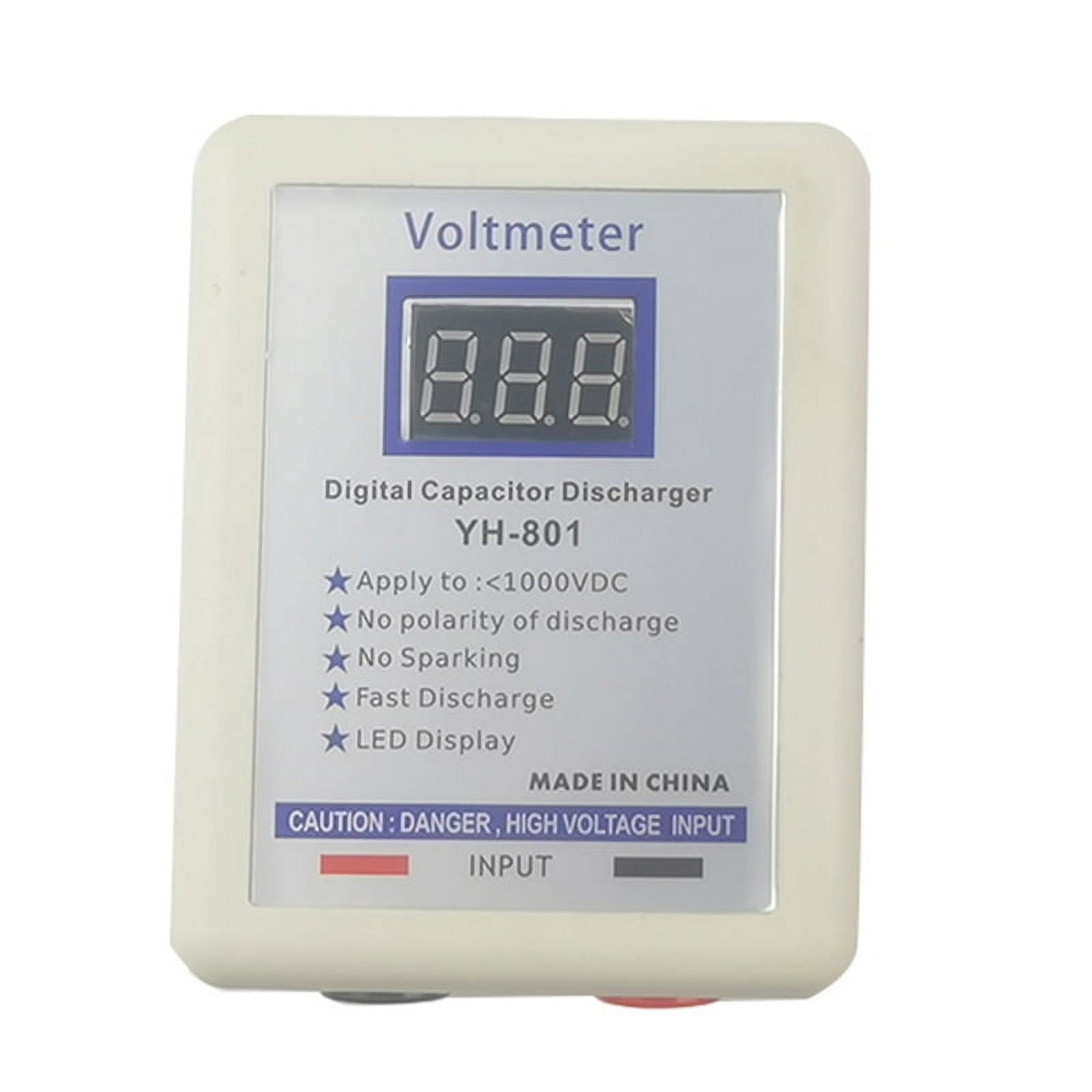 800V Digital Capacitor Voltage Tester Fast Discharger High Volt ...