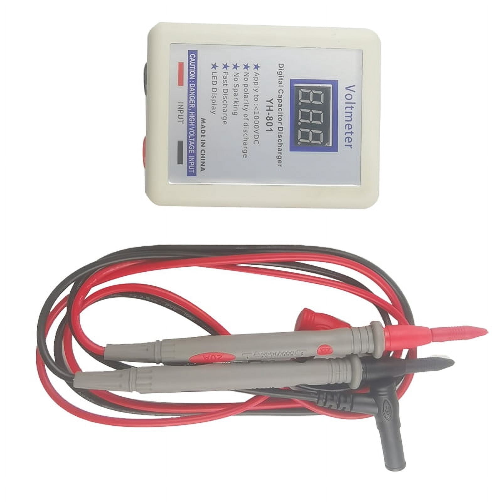 800V Digital Capacitor Voltage Tester Fast Discharger High Volt ...