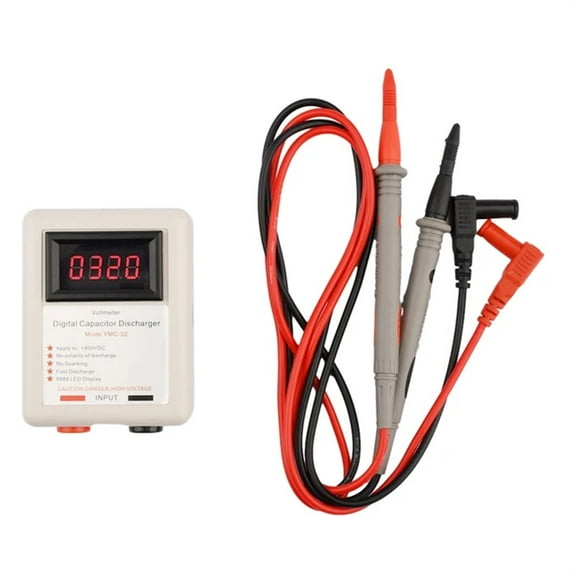 800V Digital Capacitor Voltage Tester Fast Discharger High Volt ...