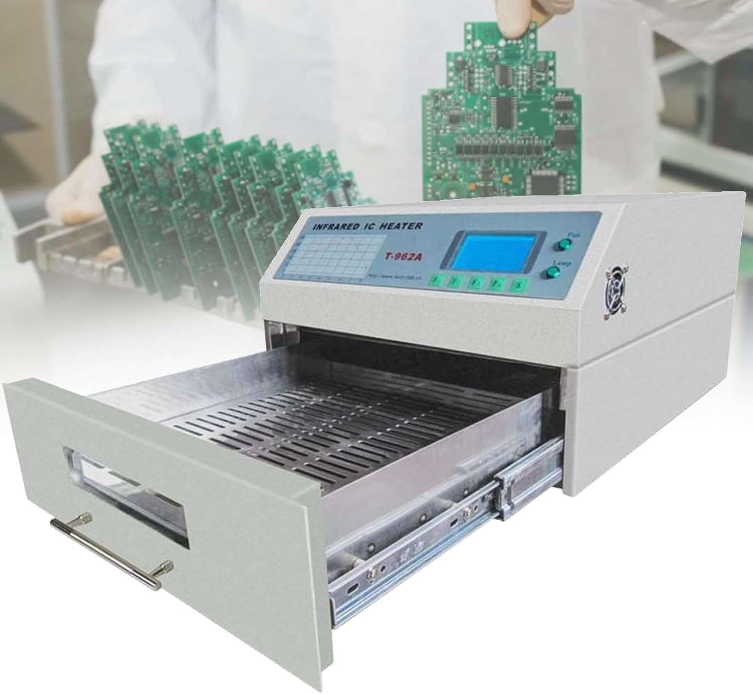 800W/1500W/2500W Infrared Heating Reflow Oven, PCB Rework Station ...