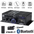 800W 2-Channel Bluetooth Mini HiFi Power Amplifier Stereo Amp for Home ...