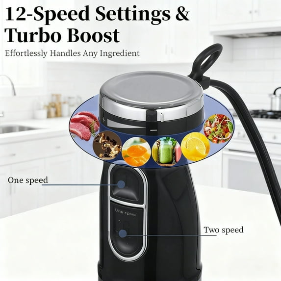 800W 5-in-1 Immersion Blender: Stainless Steel Stick, Whisk, Frother ...