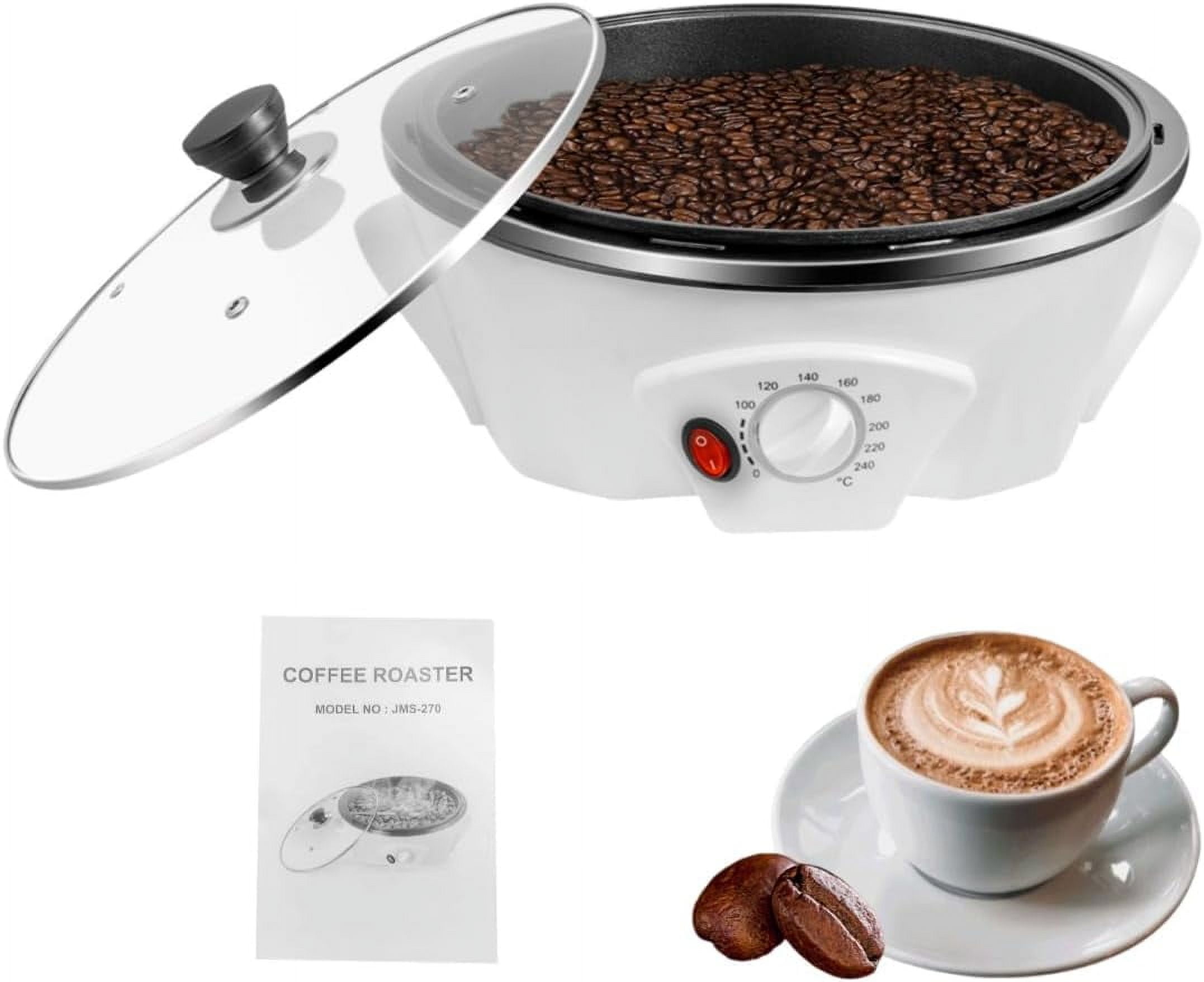 800W Coffee Roaster Electric Coffee Bean Baking Machine Tabletop Coffee ...