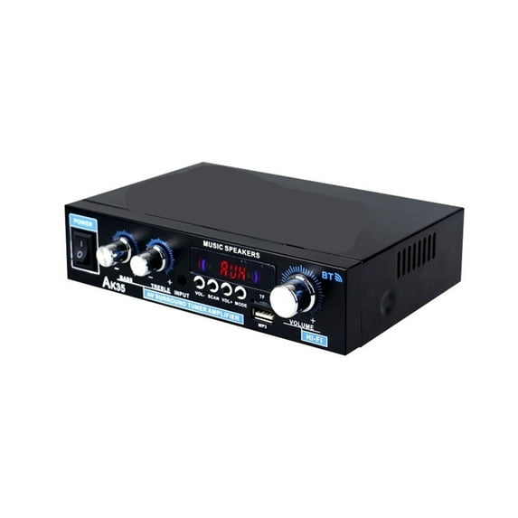 800W Digital Amplifier 2Channel Bluetooth 5.0 HiFi FM Music Subwoofer ...