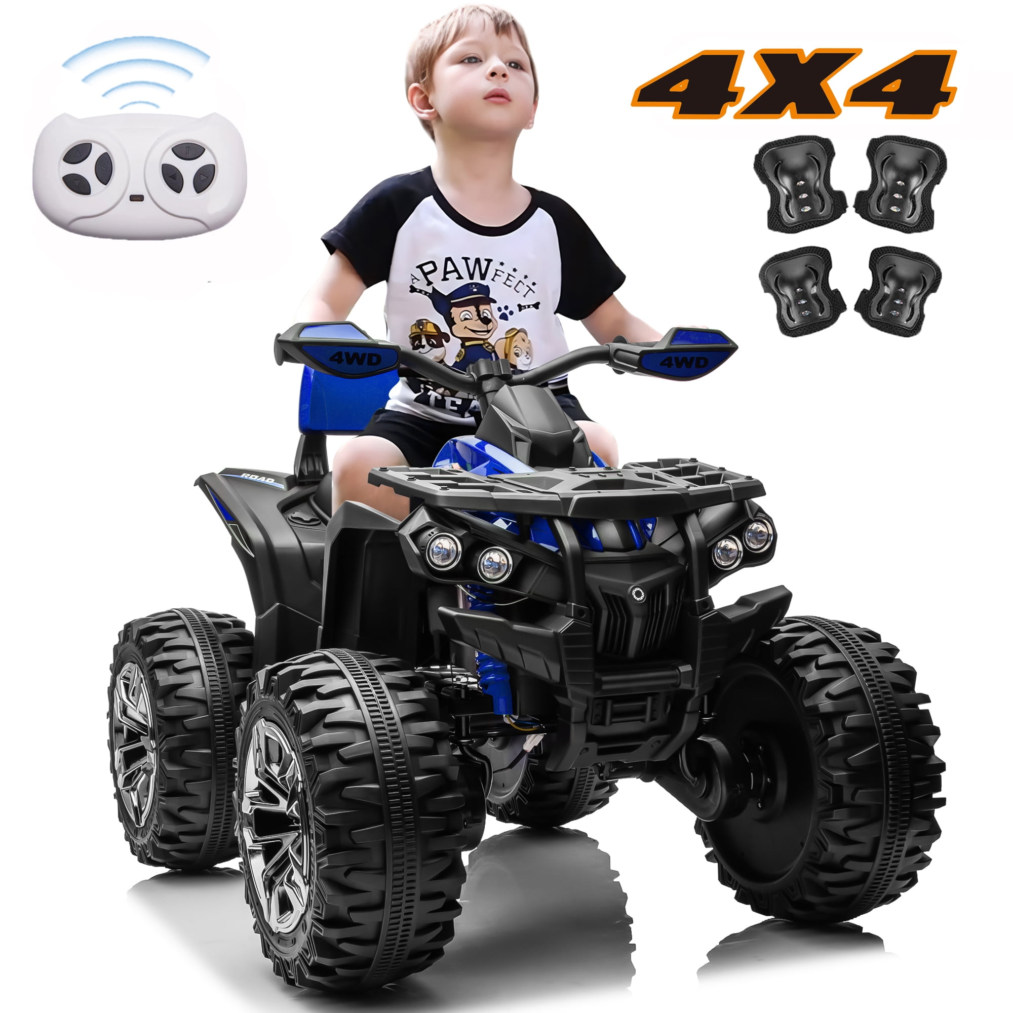 800W Dirt Quad w/ Remote Control - 24V Powered Ride on ATV, Electric ...