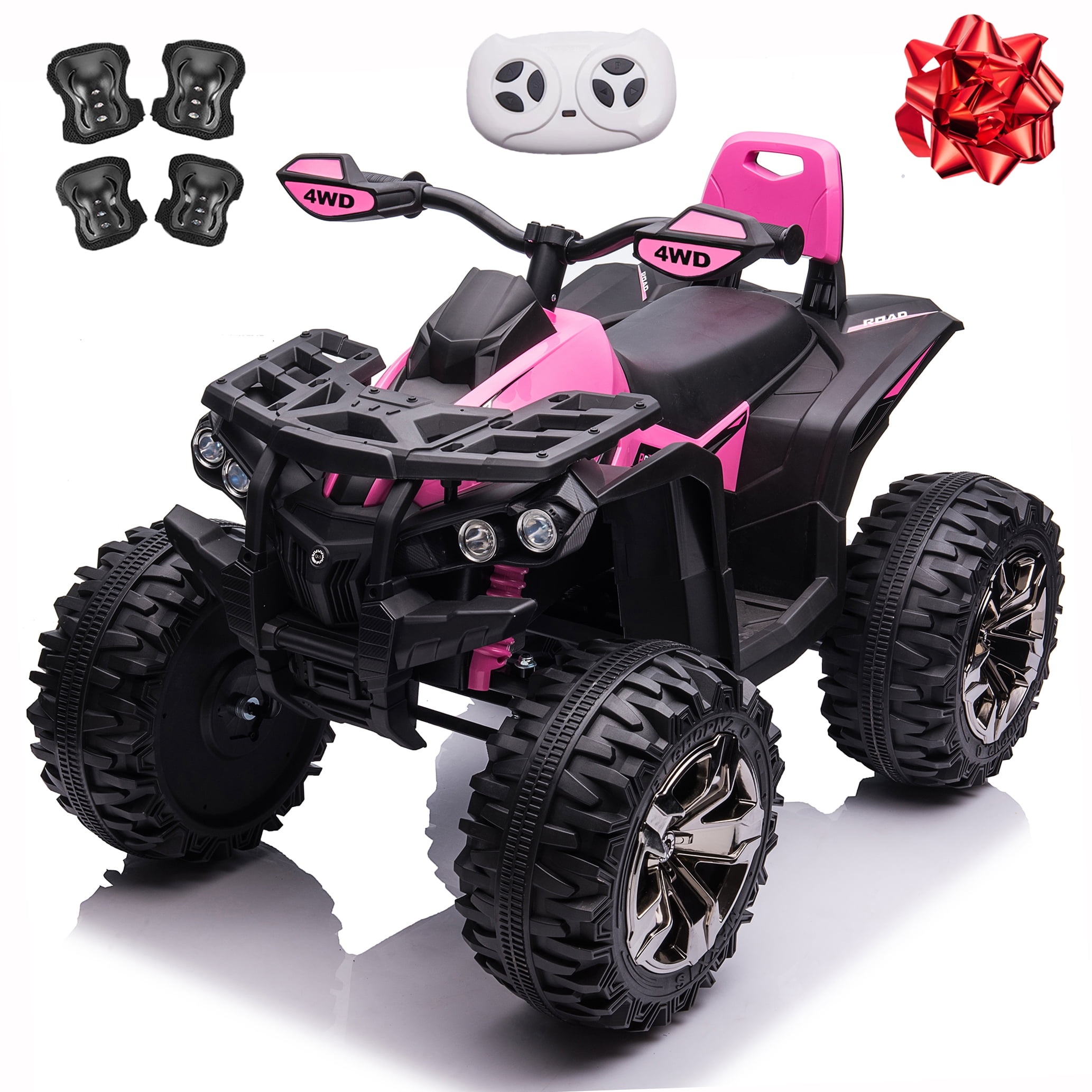 800W Dirt Quad w/ Remote Control - 24V Powered Ride on ATV, Electric ...