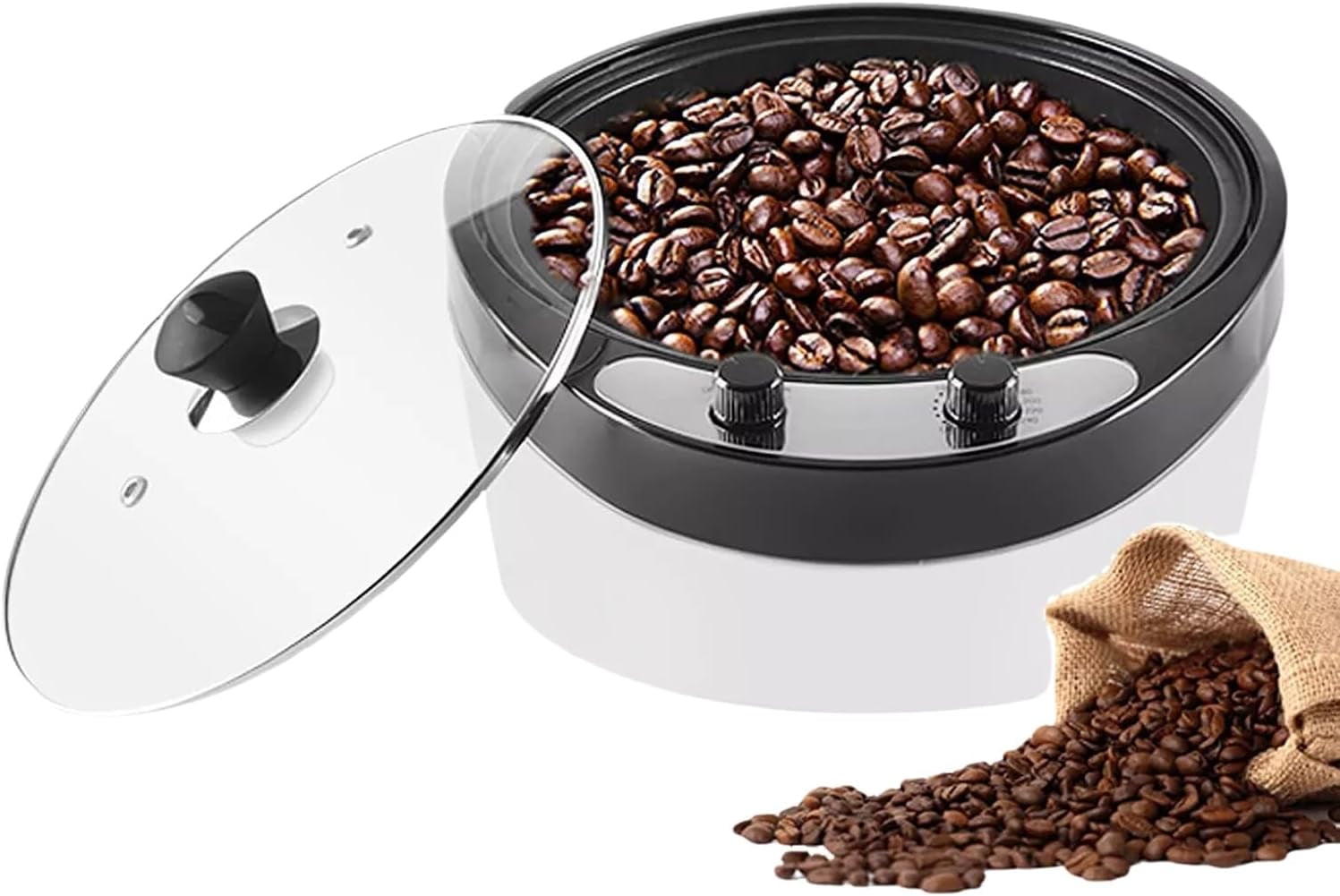 800W Electric Coffee Bean Roaster Machine 800g Coffee Roasting Baking ...