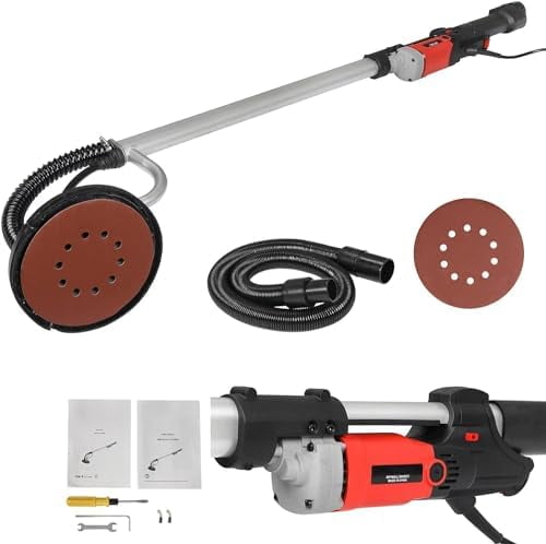 800W Electric Drywall Sander, Commercial 6 Adjustable Variable Speed ...