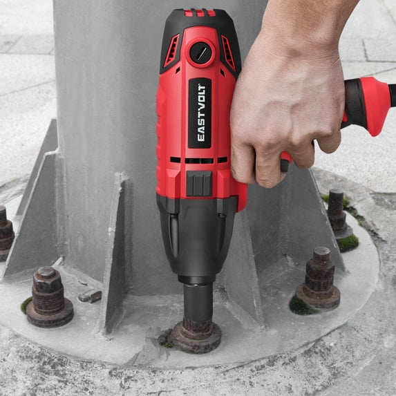 800W Electric Impact Wrench, Heavy Duty 7.5 Amp Corded Max Torque 450 ...