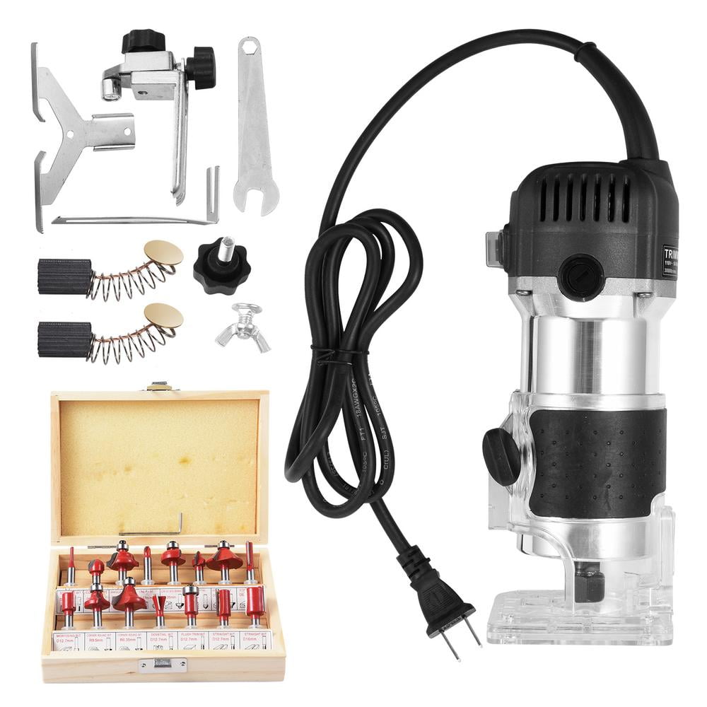 800W Electric Laminate Trim Router, Compact Handheld Tool for ...
