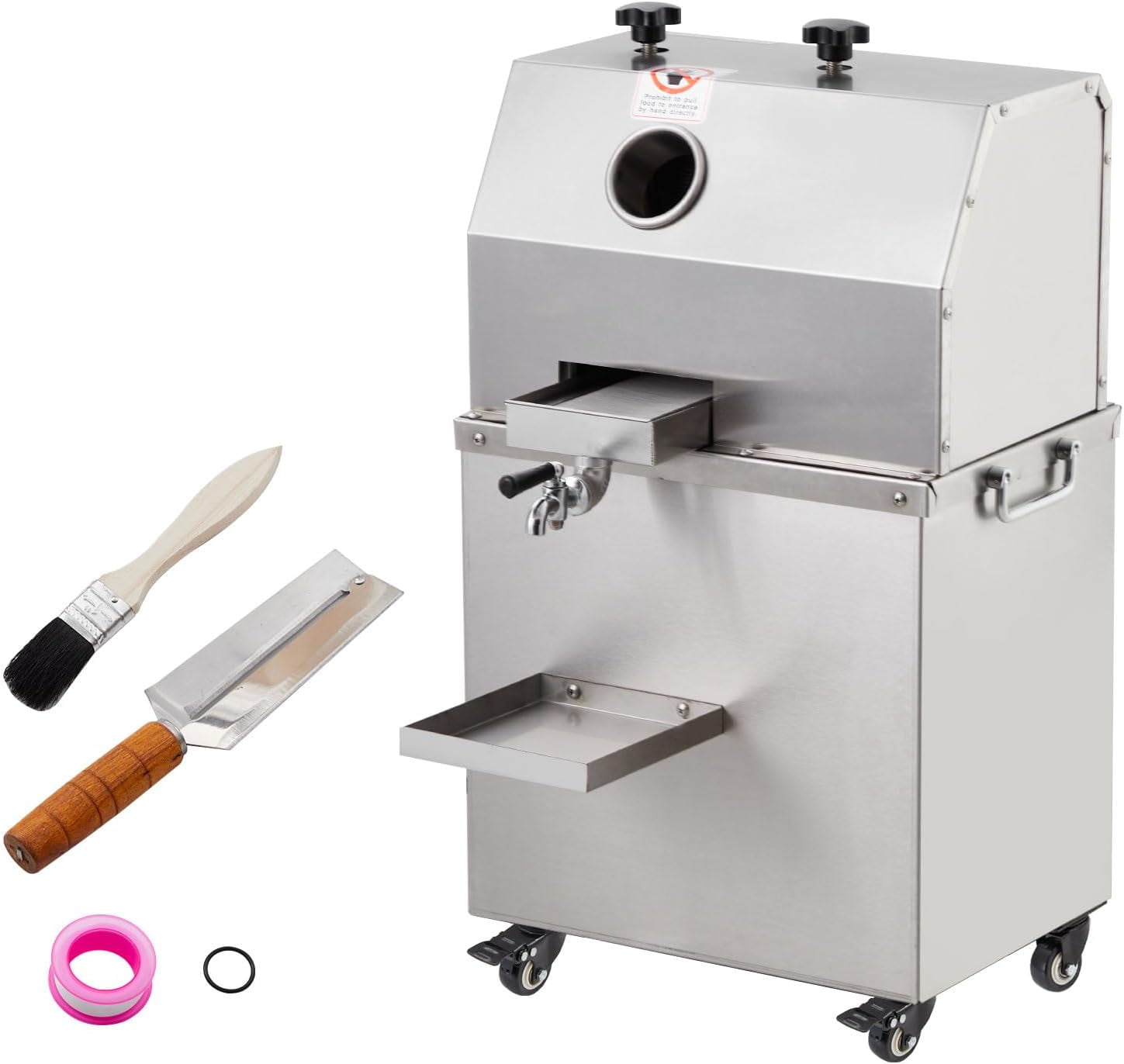 800W Electric Sugar Cane Juicer, Sugarcane Juicer Machine with 660 Lbs ...