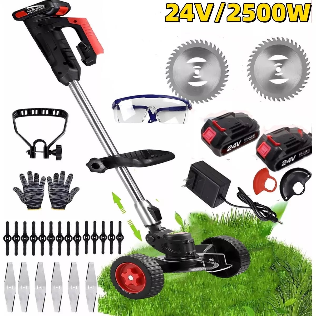 800W Electric Weed Eater Lawn Edger Cordless Grass String Trimmer ...