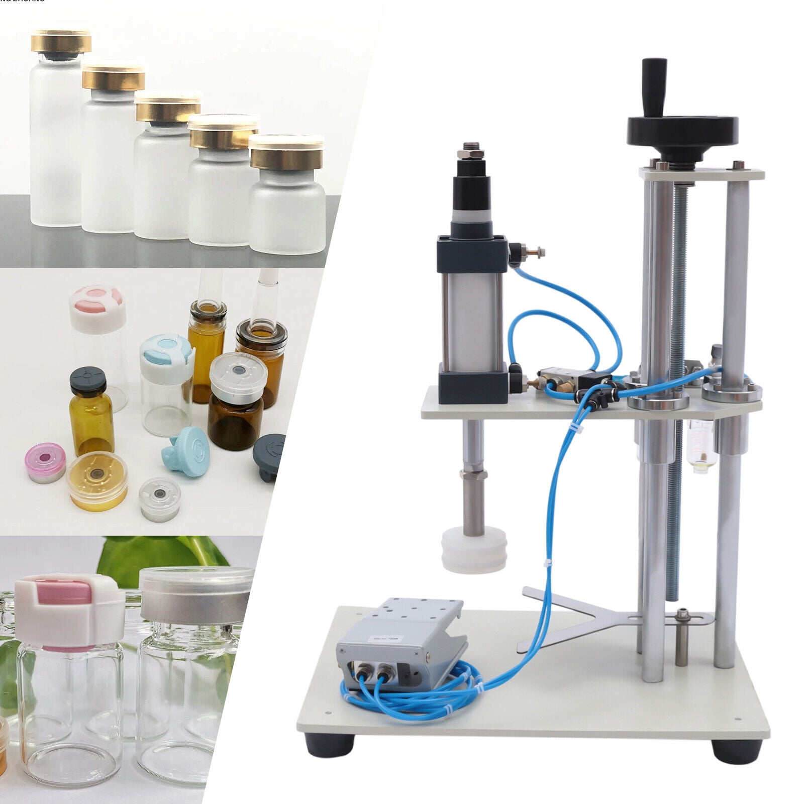 800W Pneumatic Punch Bottle Sealing Crimper Capper Press Machine ...