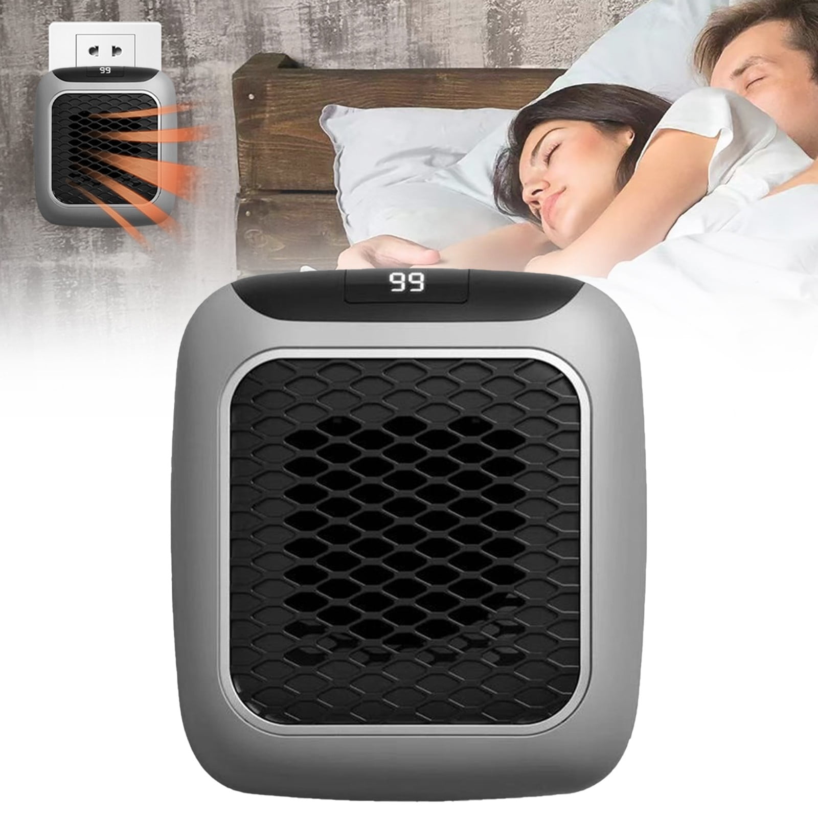 800W Portable Space Heater With Remote Control, Rapid 3-Second Heating ...