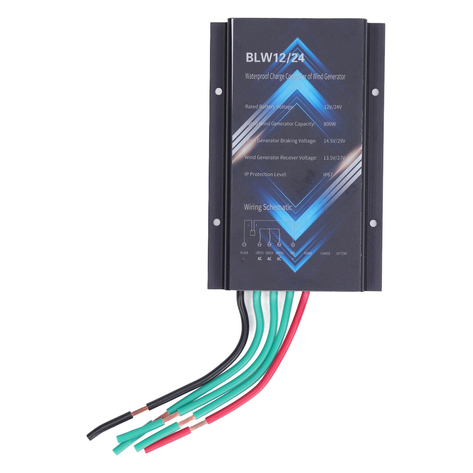 800W Wind Turbine Controller Aluminum Alloy IP67 Waterproof Wind ...