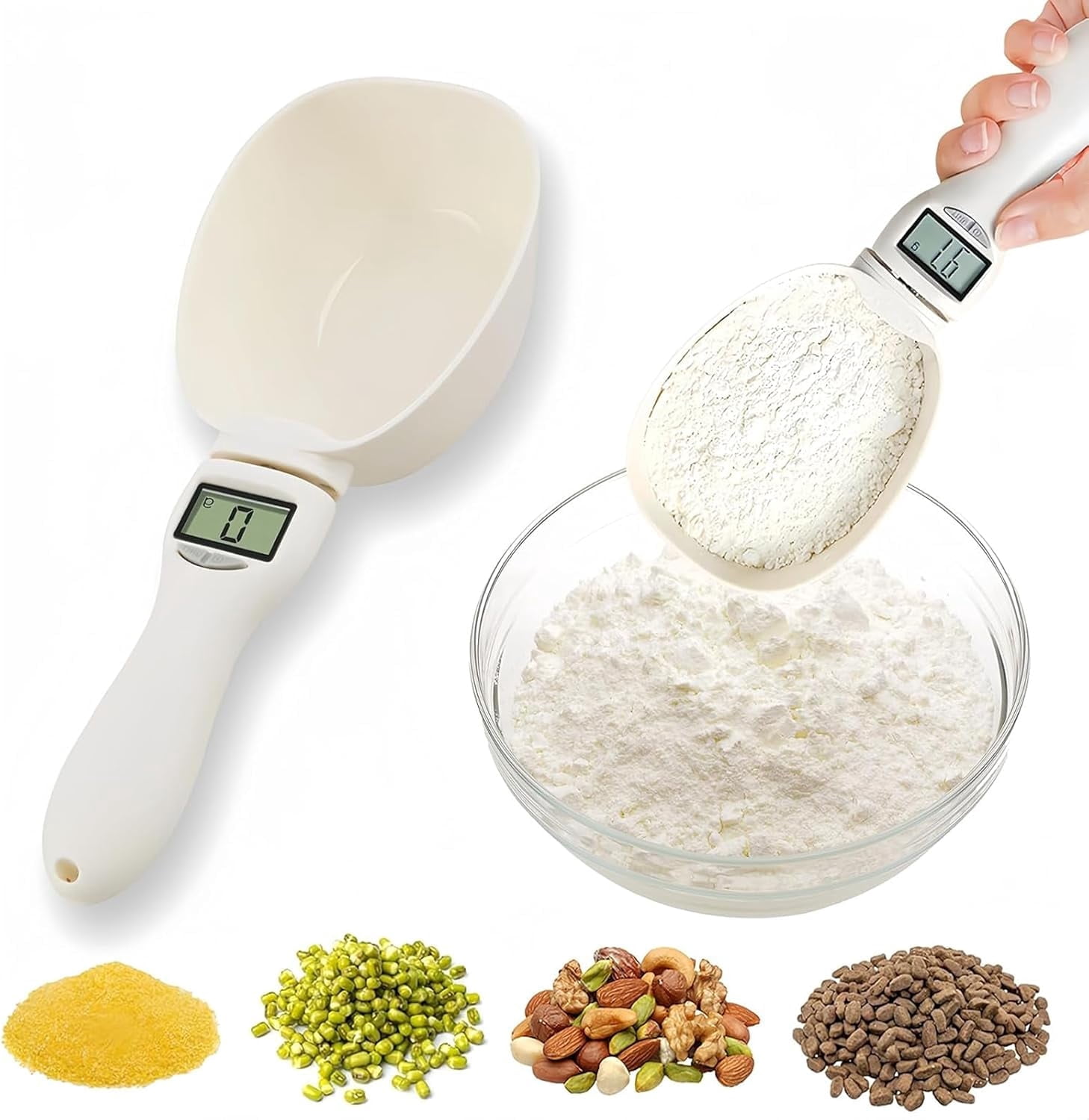 800g/0.1g High Precision Digital Measuring Spoon Scale - LCD Screen ...