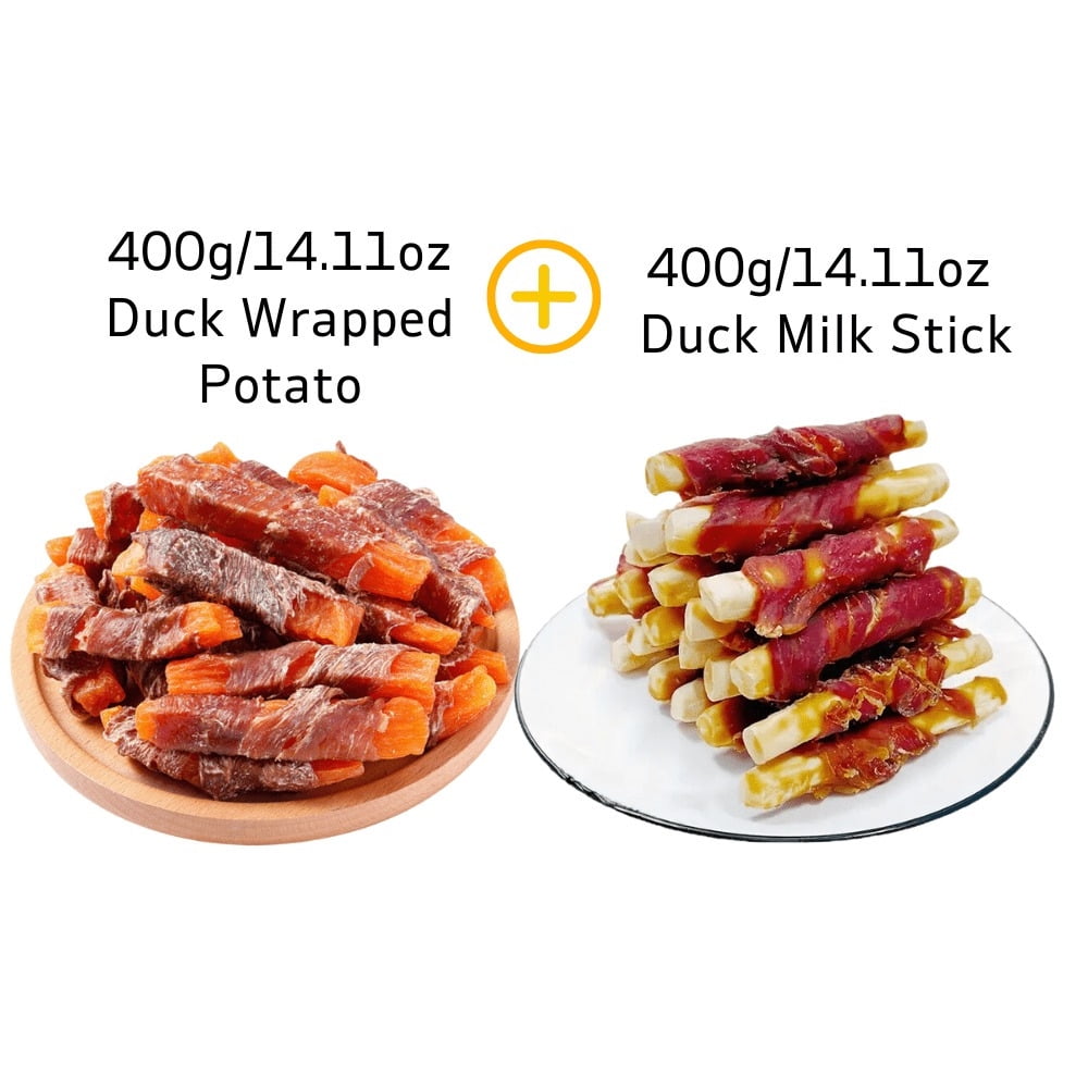 800g/1.76LB Mixed Flavor Series, Easily Digestible, Dog Chews Long ...