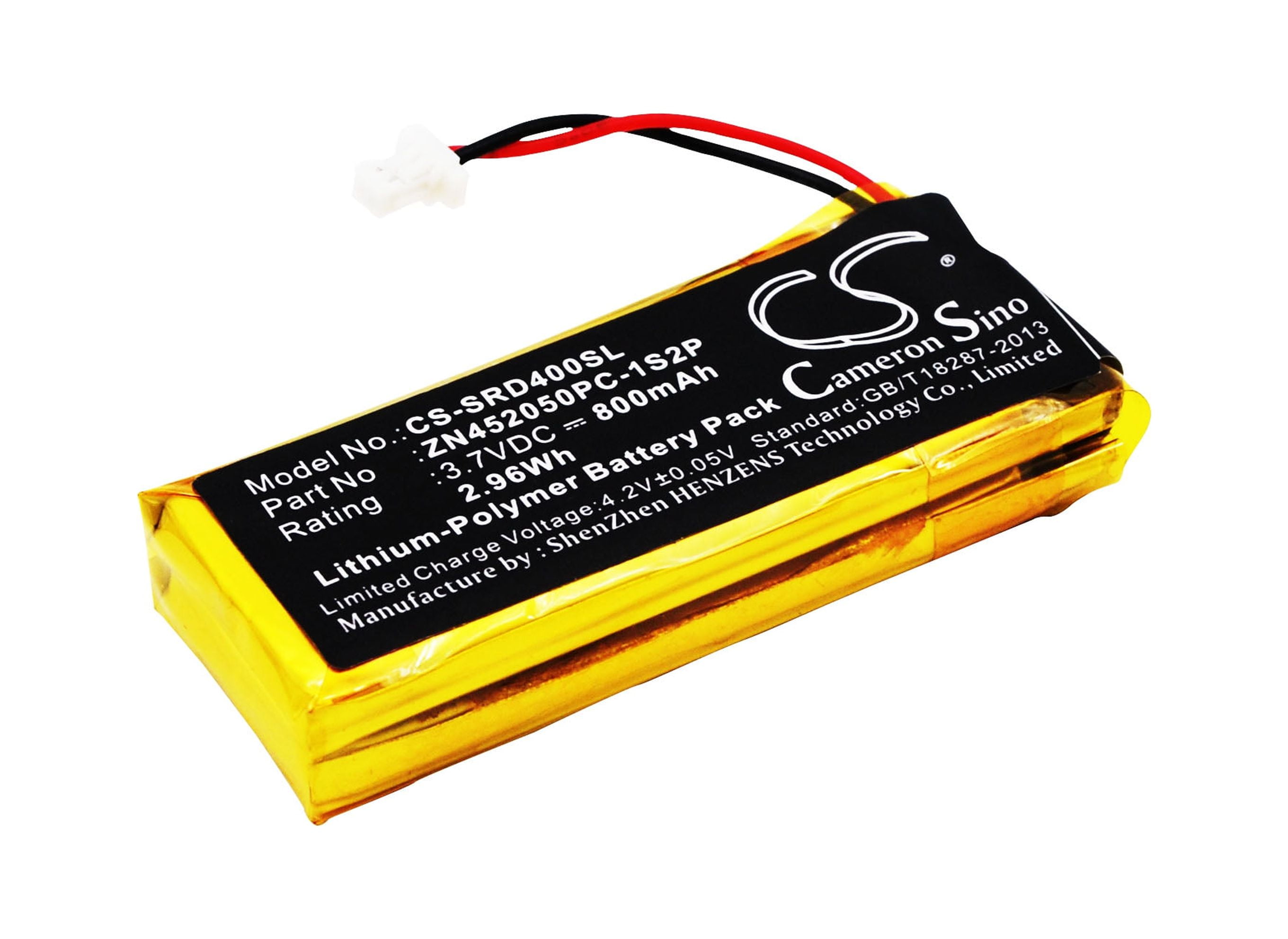 800mAh ZN452050PC-1S2P BAT00002 WW452050-2P BAT00004 Battery for Cardo ...