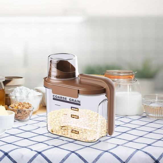 800ml Airtight Kitchen Grain Storage Jar with Insect-Proof Seal and ...