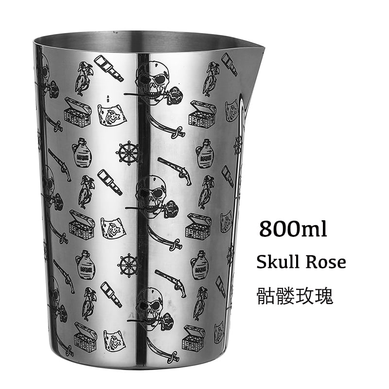800ml Metal Cocktail Mixing Glass - Stainless Steel Metal Bar ...