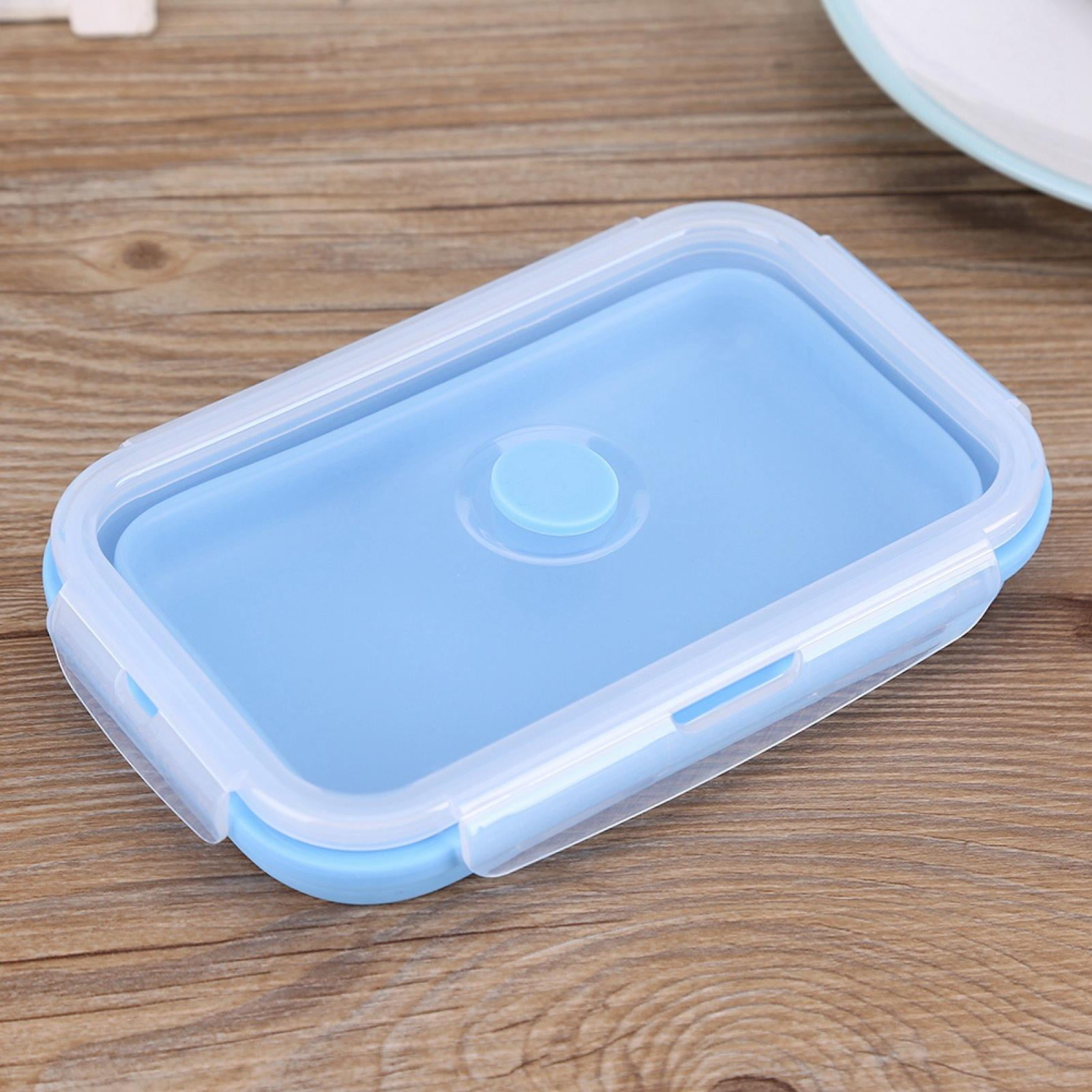 800ml Silicone Collapsible Portable Lunchbox Bowl Folding Food Storage ...