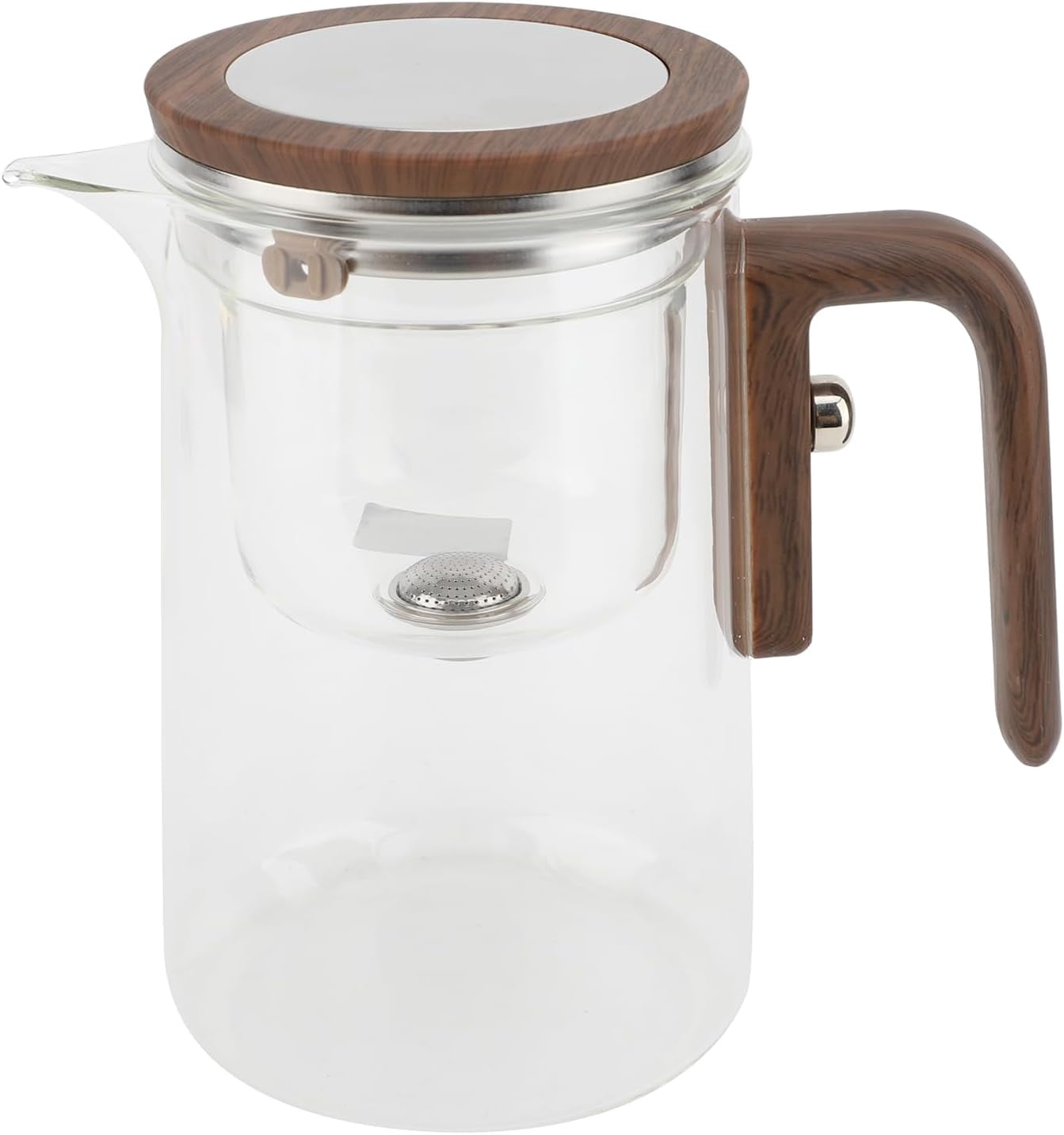 800ml Water Separation Glass Teapot, with Strainer Clear Tea Pot with ...