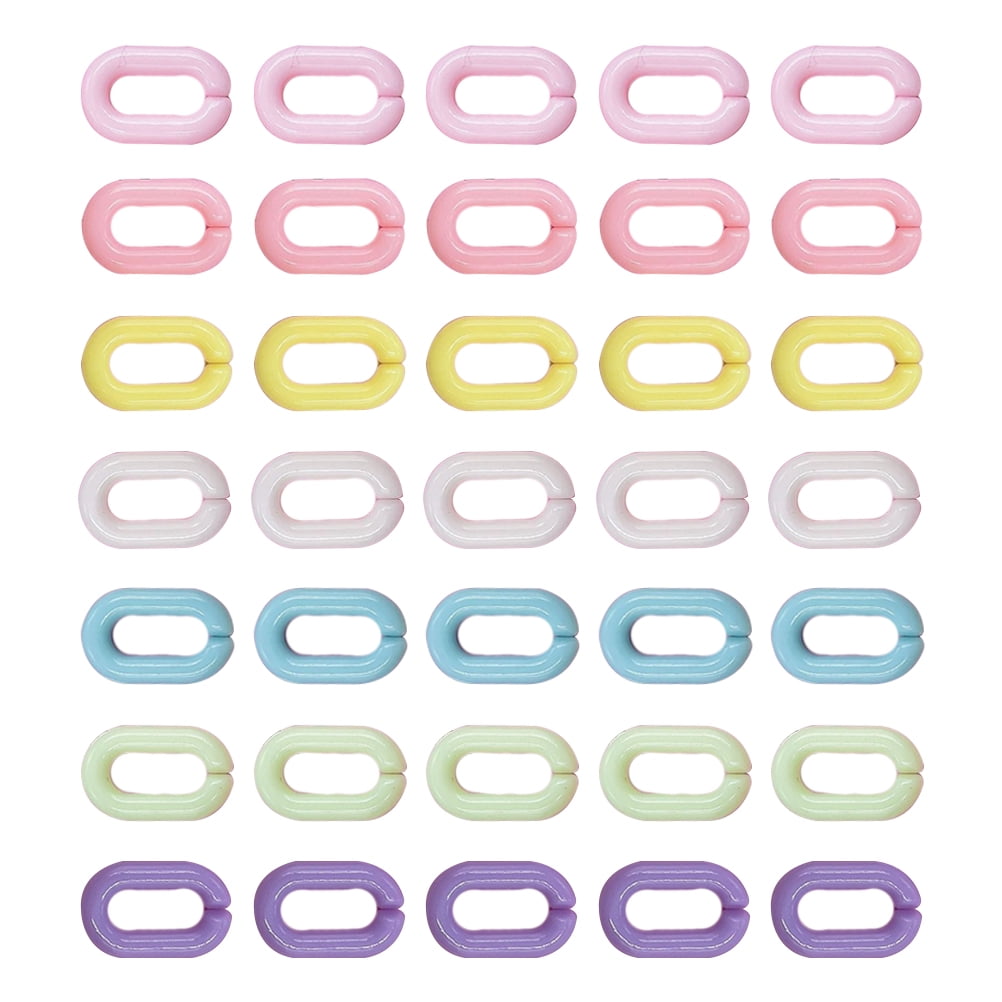 800pcs Acrylic Linking Rings Oval Acrylic Link Connectors Link Rings ...