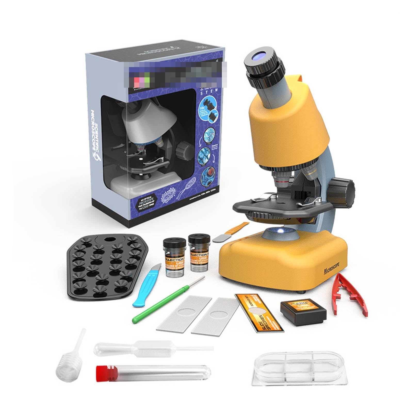 800x Children's Educational Microscope, Scientific Experiment, Student ...