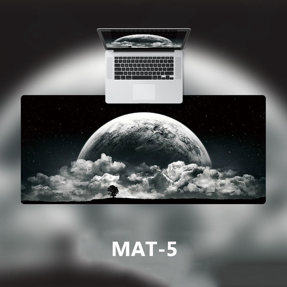 800x400mm Extra Large Lock Edge Rubber Keyboard Mice Mat Astronaut ...