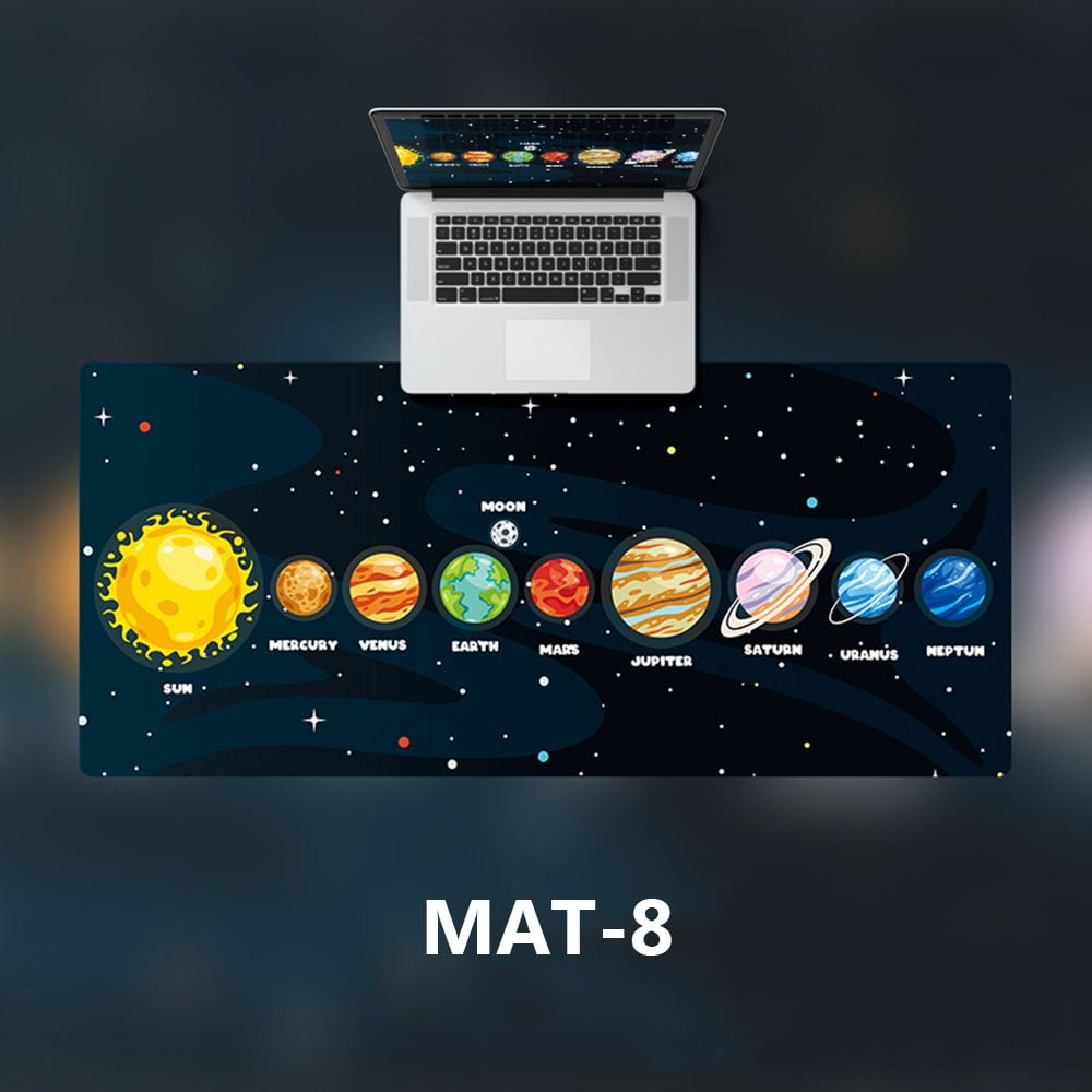 800x400mm Extra Large Lock Edge Rubber Keyboard Mice Mat Astronaut ...