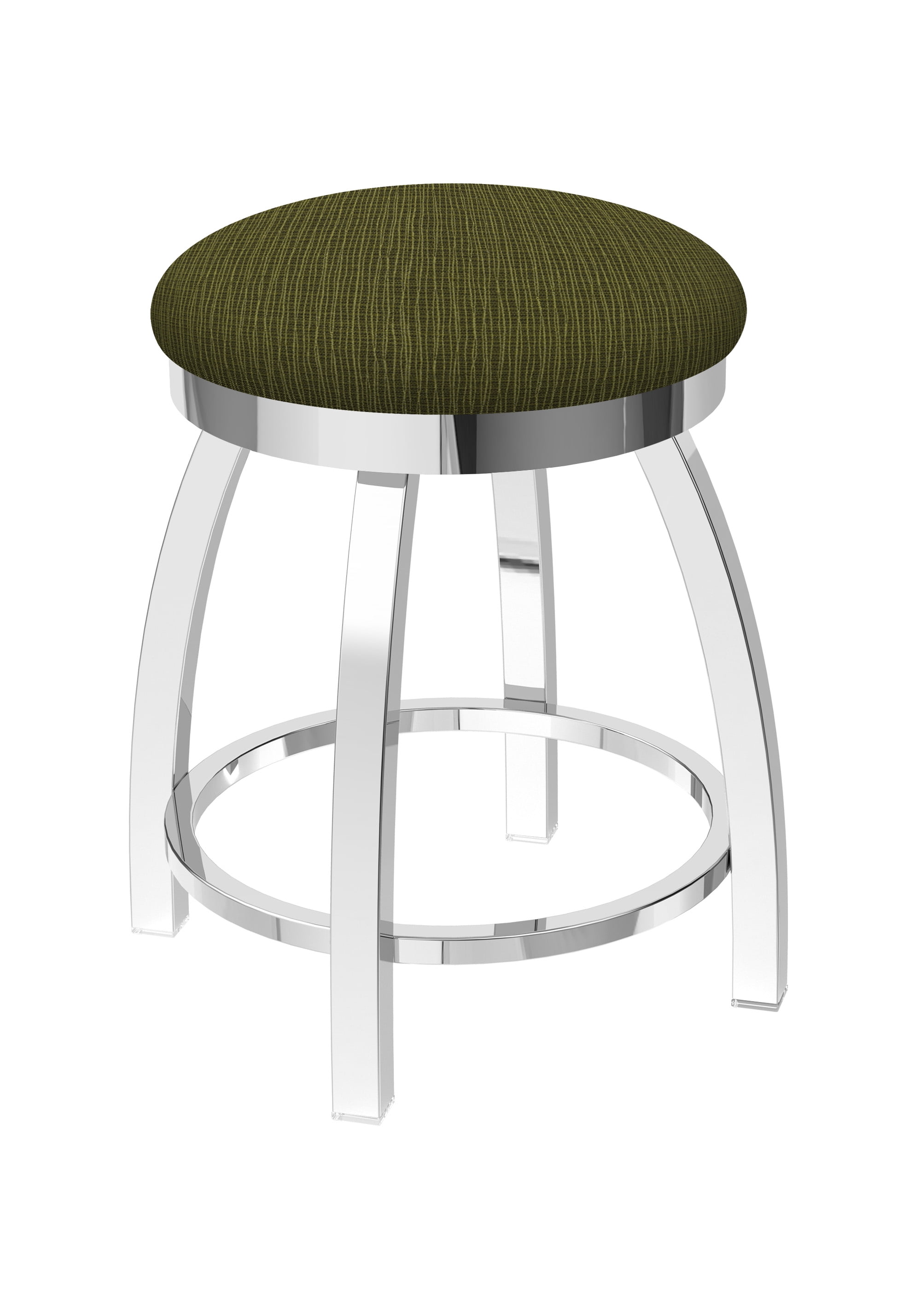802 Misha 18" Swivel Vanity Stool with Chrome Finish and Graph Parrot ...