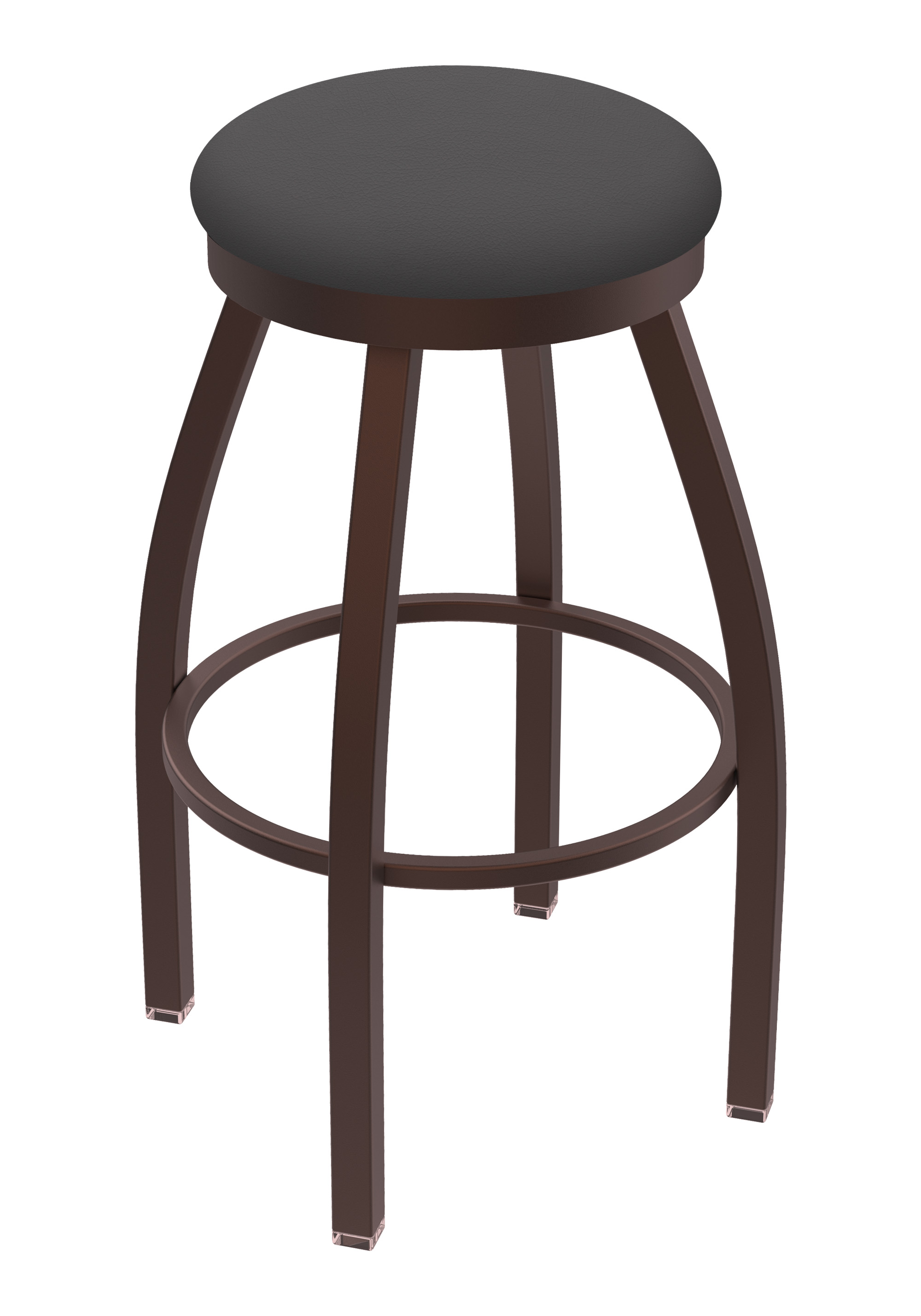 802 Misha 25" Swivel Counter Stool with Bronze Finish and Canter Storm ...