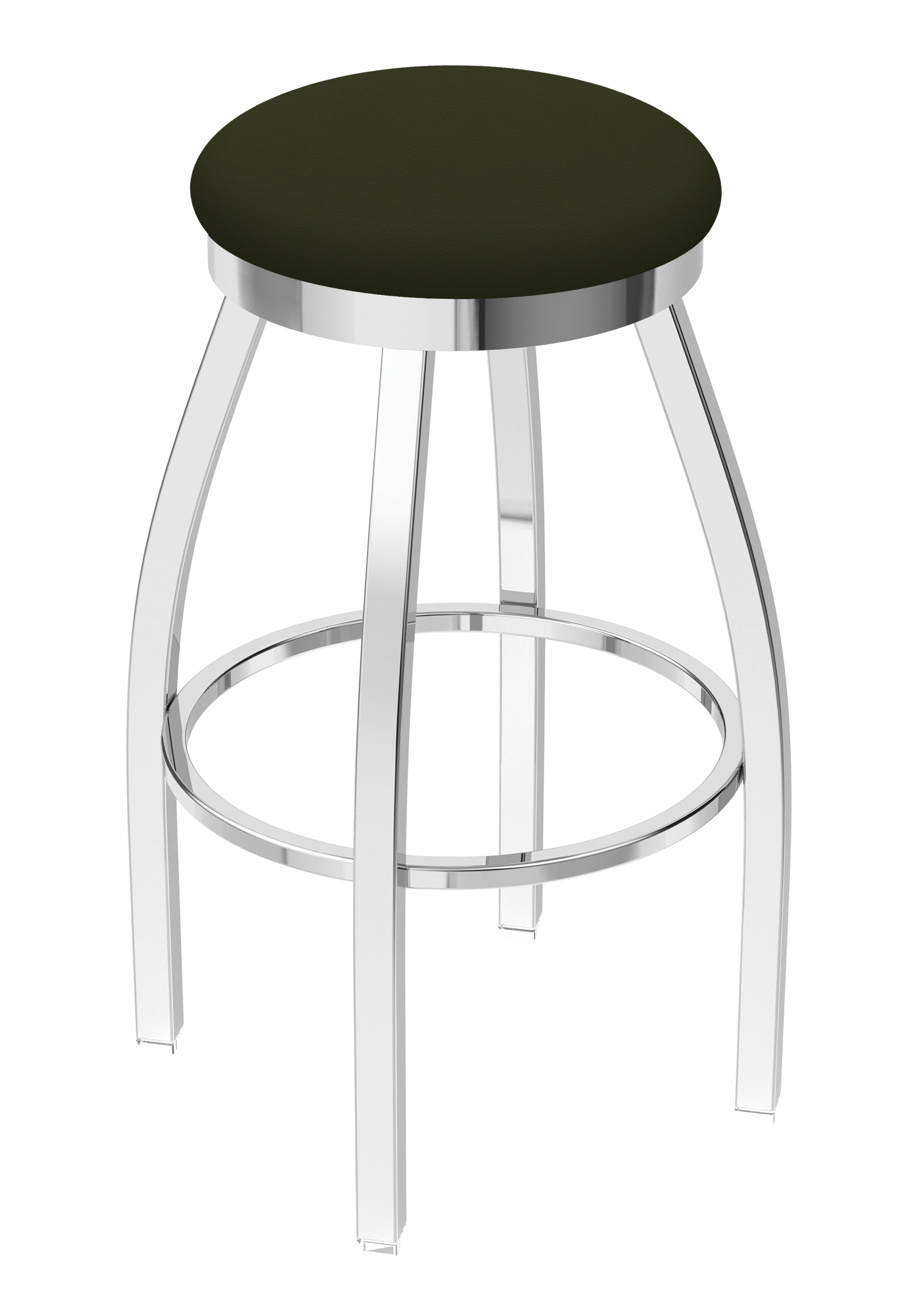 802 Misha 25" Swivel Counter Stool with Chrome Finish and Canter Pine ...