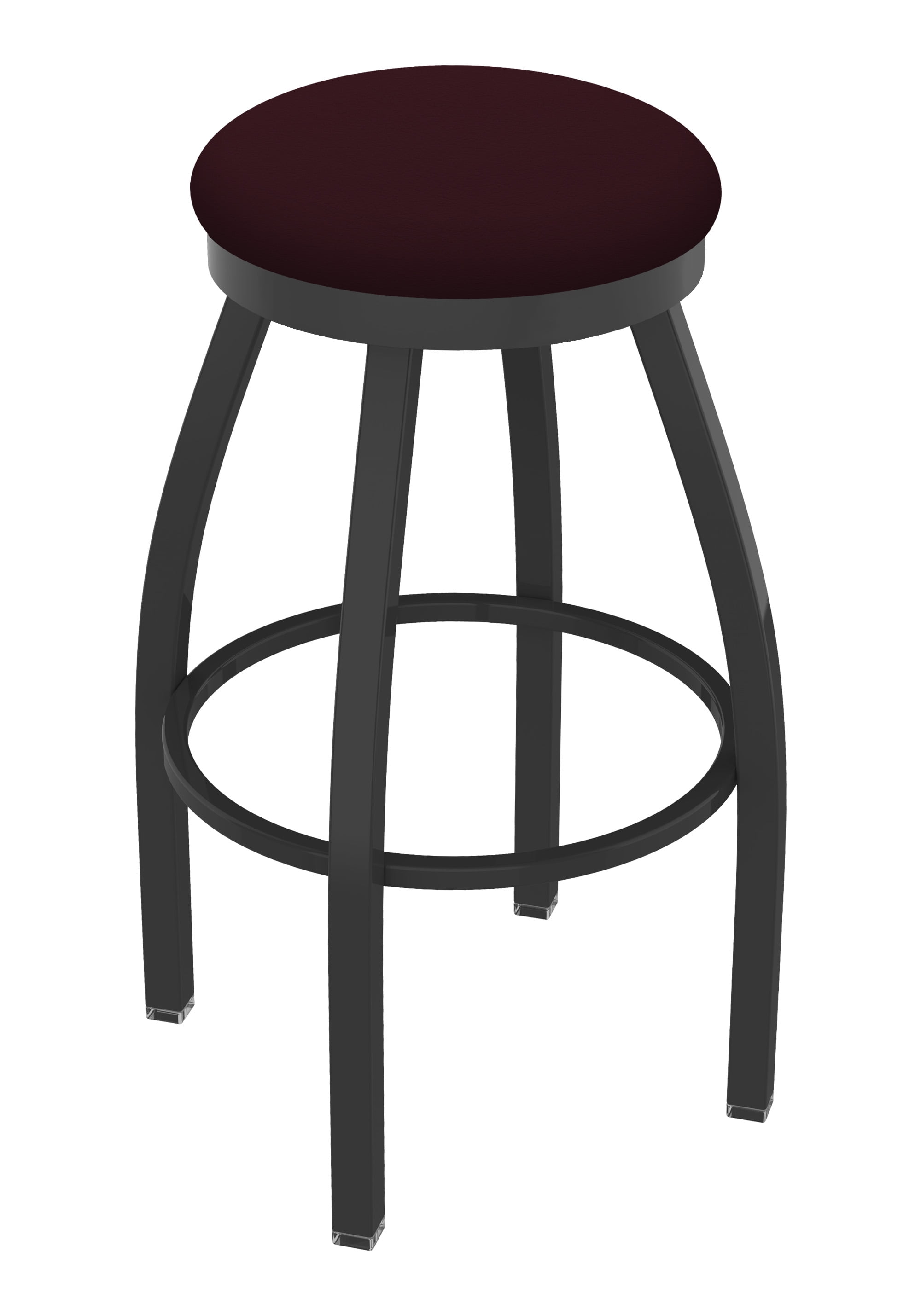 802 Misha 25" Swivel Counter Stool with Pewter Finish and Canter ...