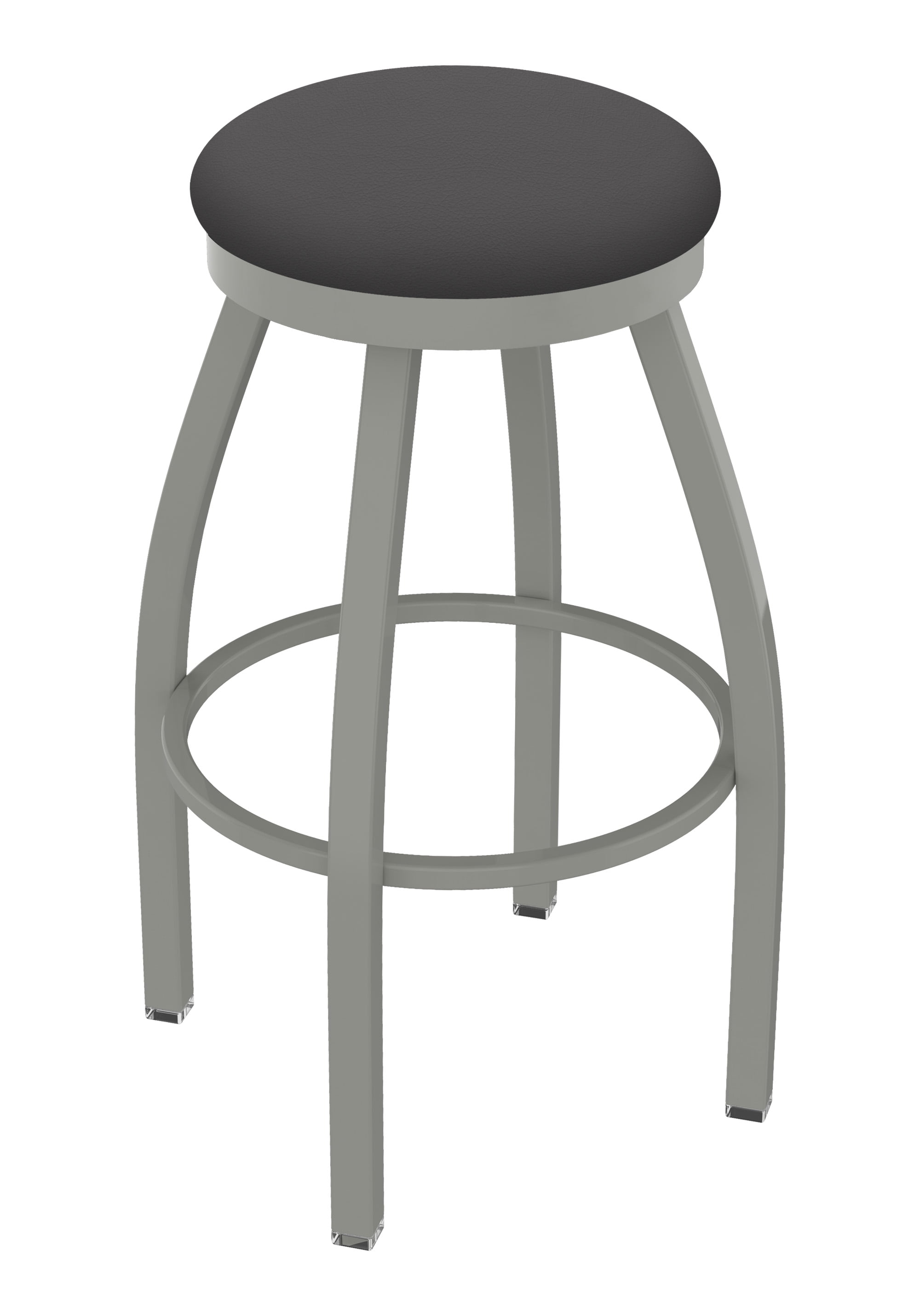 802 Misha 36" Swivel Extra Tall Bar Stool with Anodized Nickel Finish ...