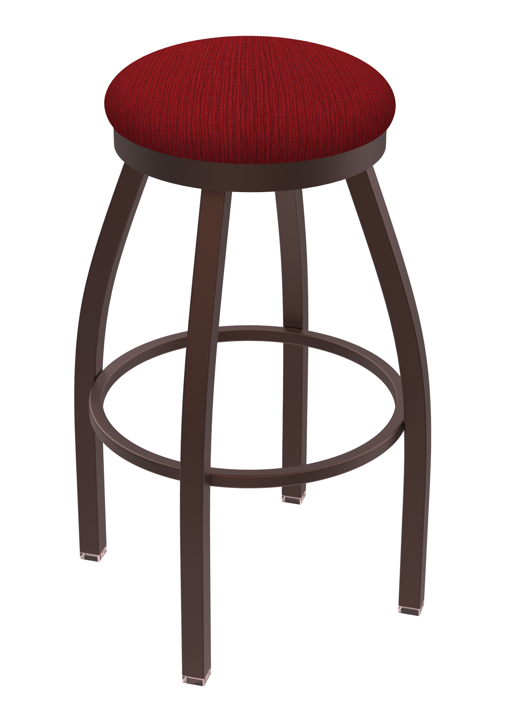 802 Misha 36" Swivel Extra Tall Bar Stool with Bronze Finish and Graph Ruby Seat - Walmart.com
