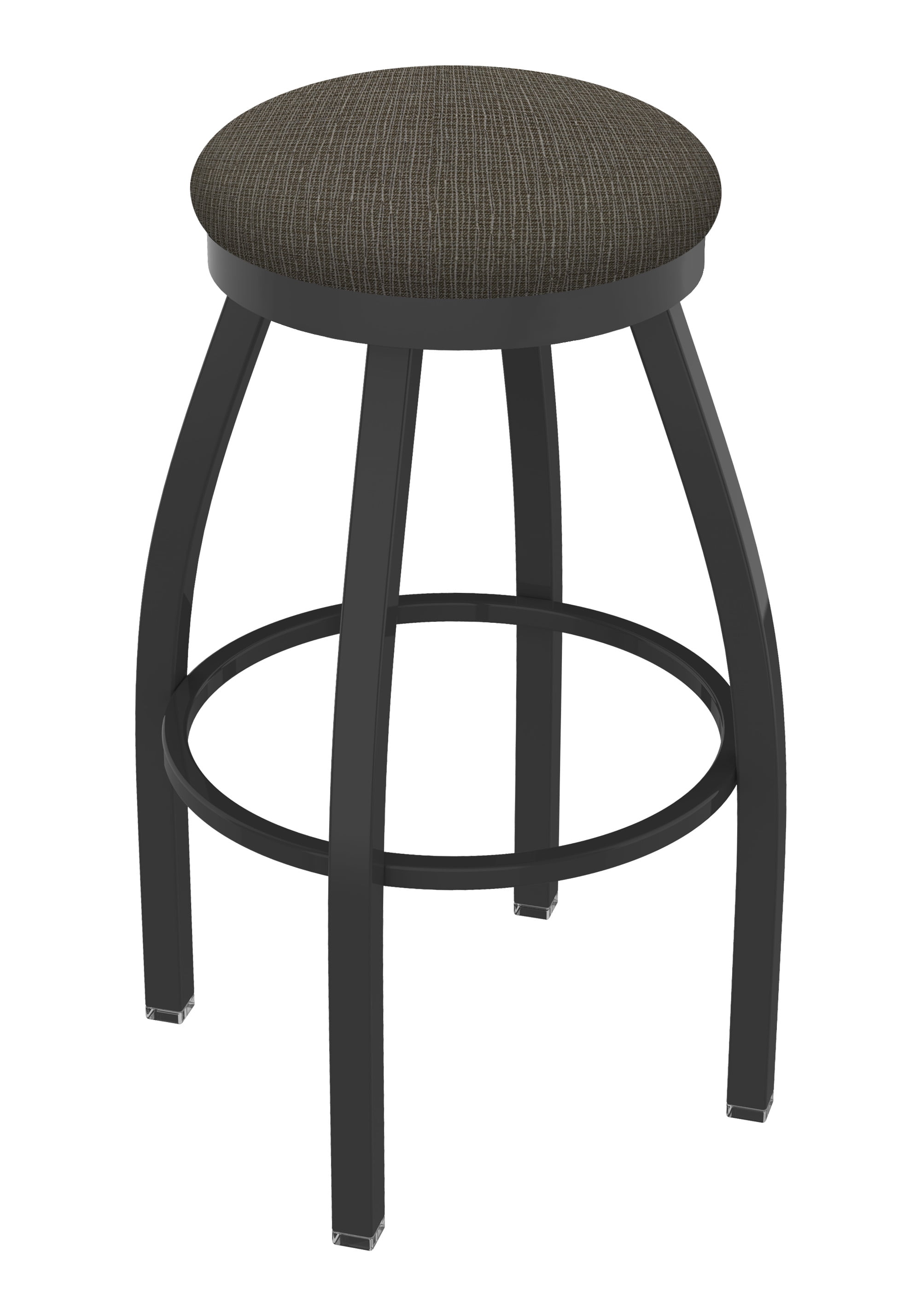 802 Misha 36" Swivel Extra Tall Bar Stool with Pewter Finish and Graph ...