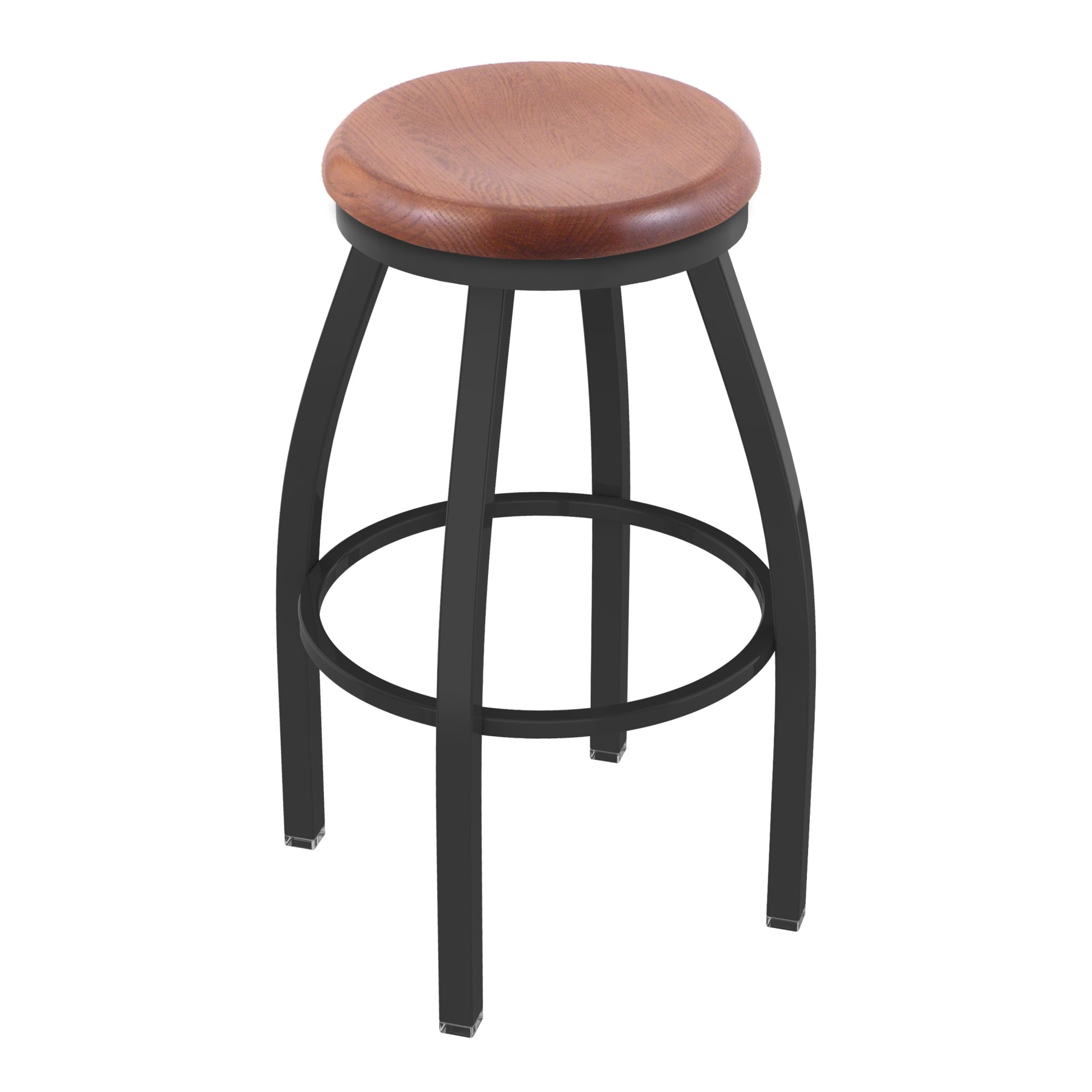 802 Misha 36" Swivel Extra Tall Bar Stool with Pewter Finish and Medium ...