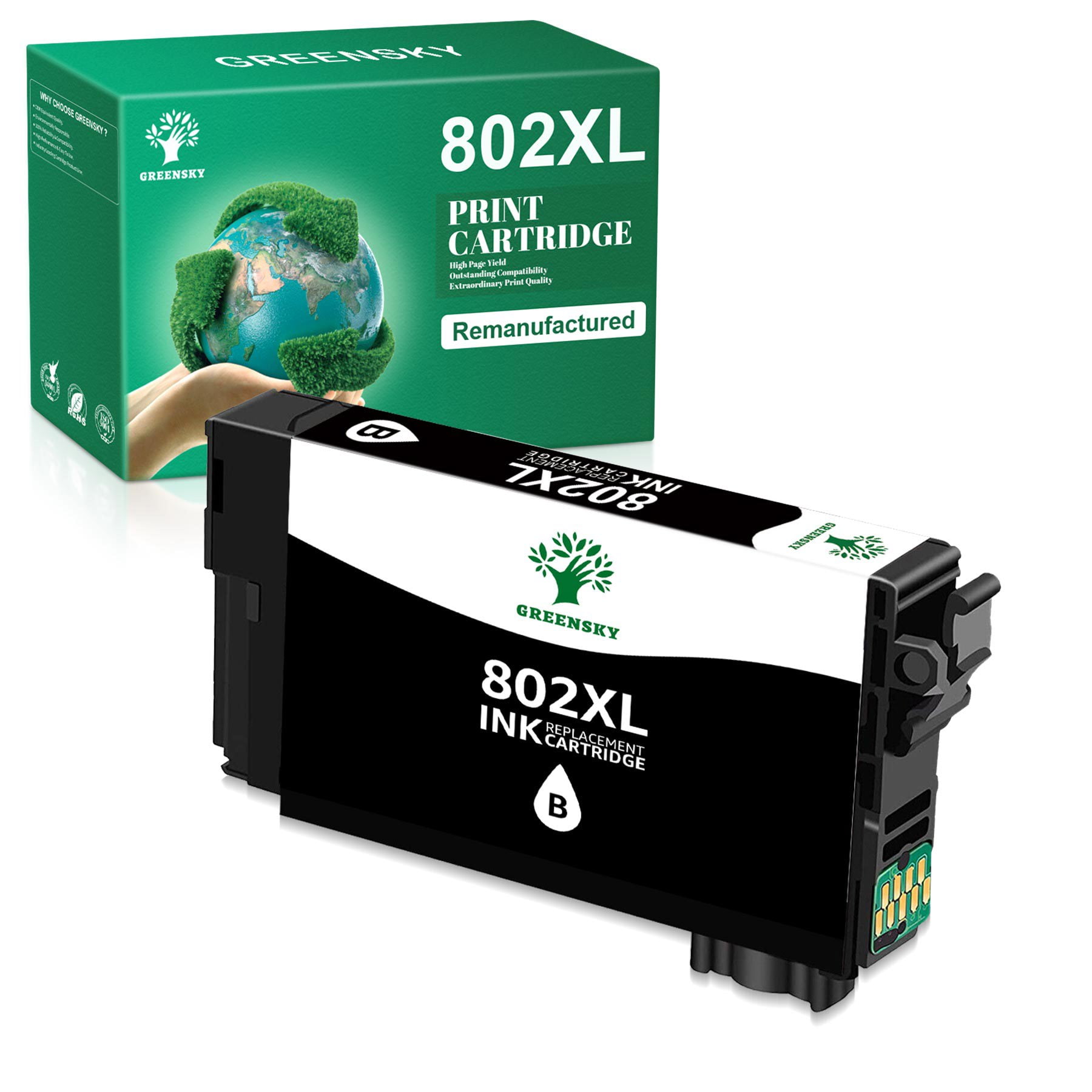 802 XL Ink Cartridge for Epson 802XL Ink for Workforce Pro WF-4734 WF ...