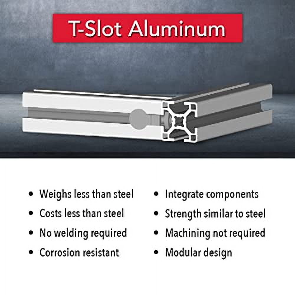 8020, 30-3030, 30 Series 30mm x 30mm Aluminum T-Slotted Extrusion T Slot Extruded 80/20 Profile ...