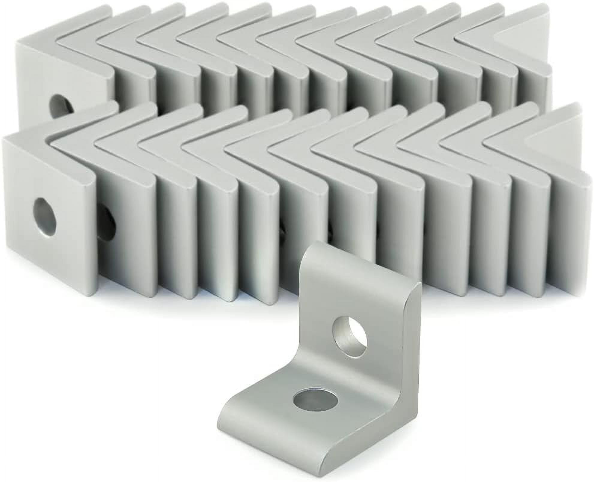 8020, 4119, 10 Series Aluminum 2 Hole Inside Corner Bracket 90 Degree ...