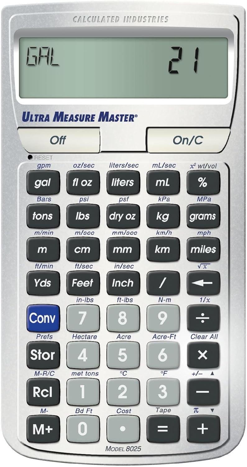 8025 Ultra Measure Master Professional Grade U.S. Standard to Metric ...