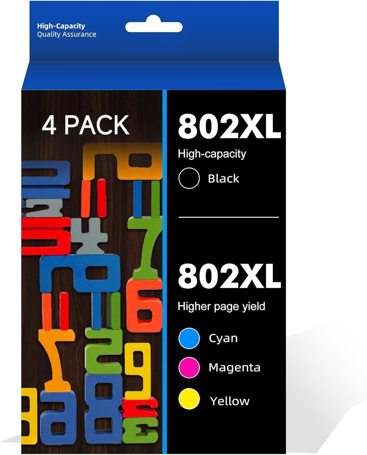 Epson 802XL Ink Cartridge 4-Pack (Black, Cyan, Magenta, Yellow) for ...