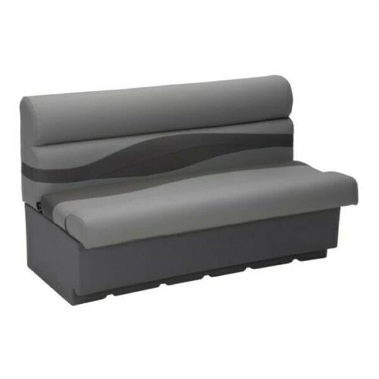 803554 50 ft. Pontoon Bench Seat with Storage, Charcoal - Walmart.com