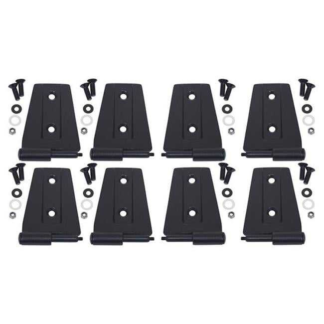 80576 4-Door Door Hinge Set for 2078 Jeep Wrangler JK, Black - 8 Piece ...